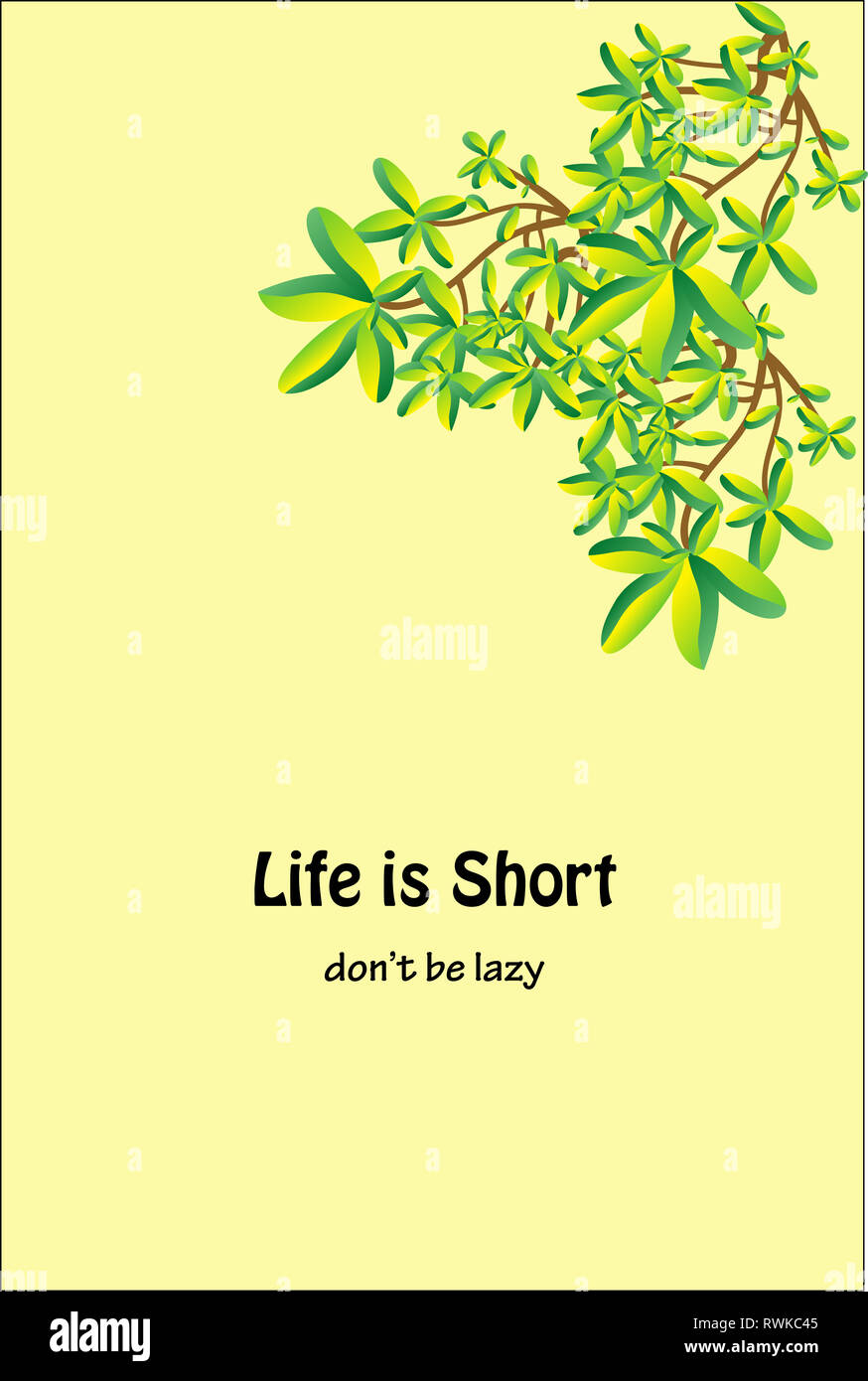 Abstract background with motivational quote Stock Photo - Alamy