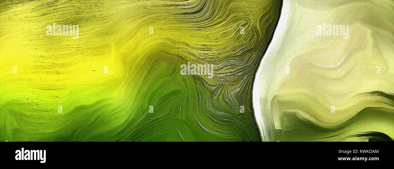 Abstract painting mostly in shades of green Stock Photo - Alamy