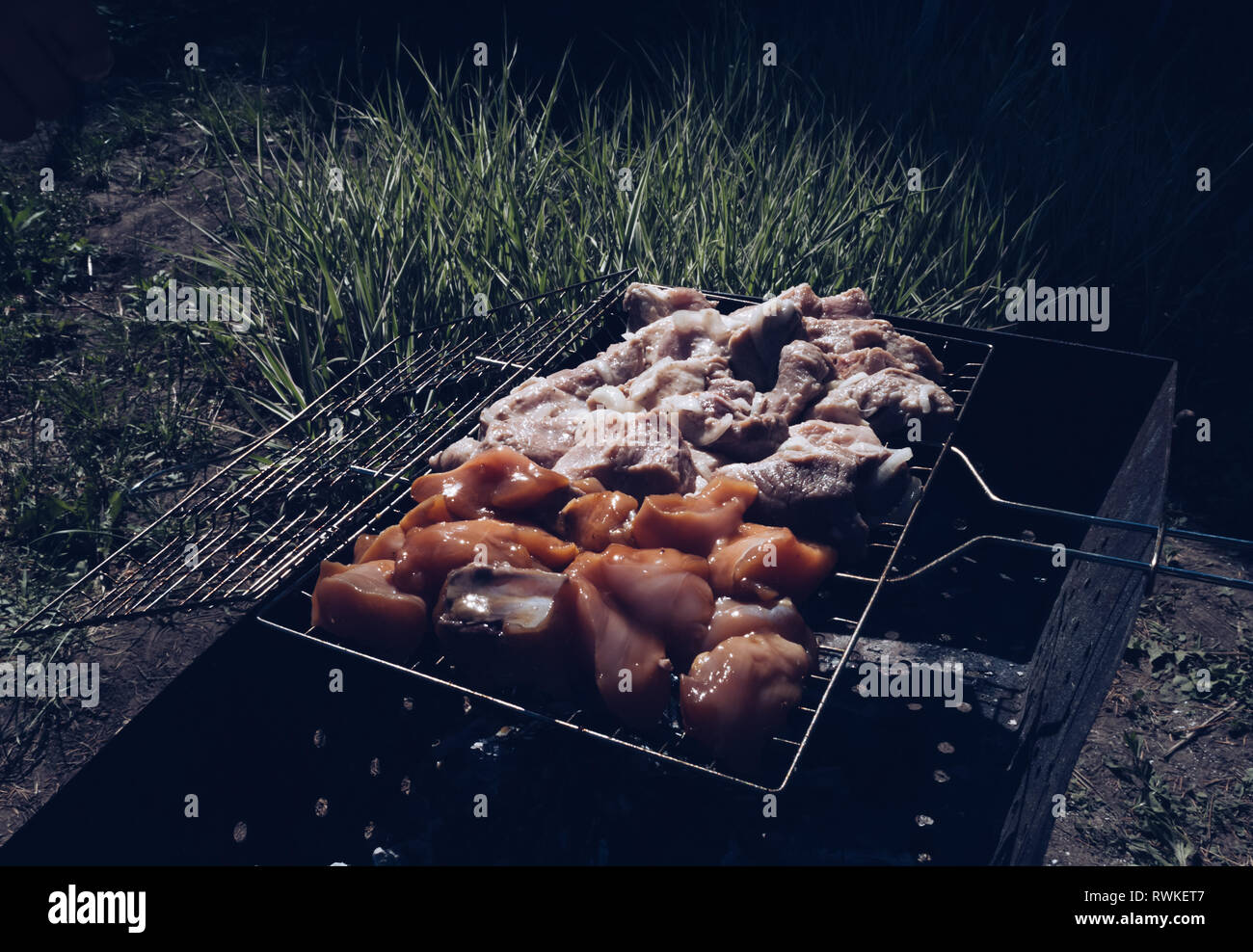 Vintage style bbq barbecue hi-res stock photography and images - Alamy