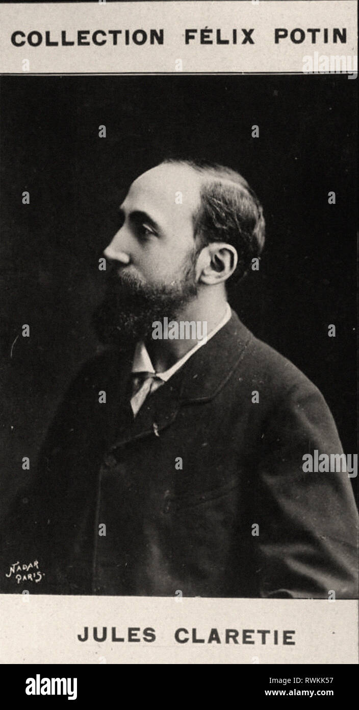 Photographic portrait of Claretie, Jules - From First COLLECTION FÉLIX ...