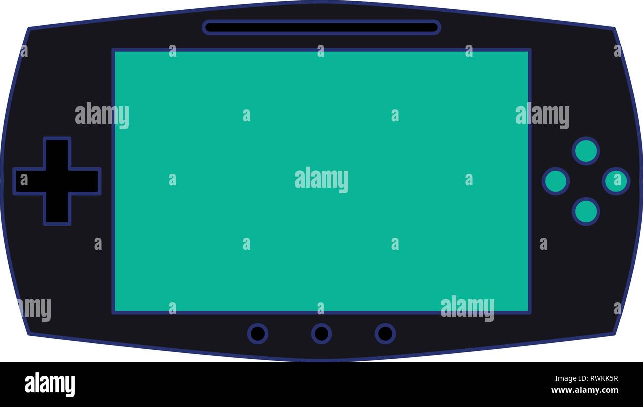 portable videogame console technology vector illustration graphic ...