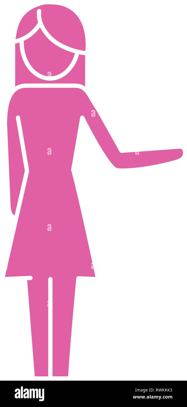 woman pictogram cartoon Stock Vector Image & Art - Alamy