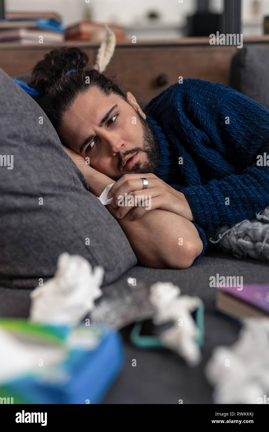 Cheerless unwell hi-res stock photography and images - Alamy