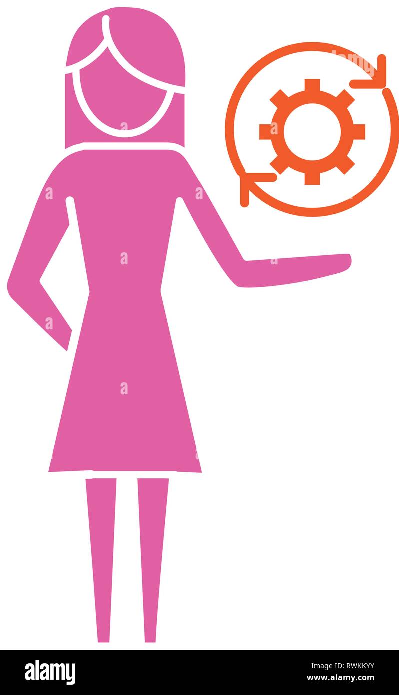 woman pictogram cartoon Stock Vector Image & Art - Alamy