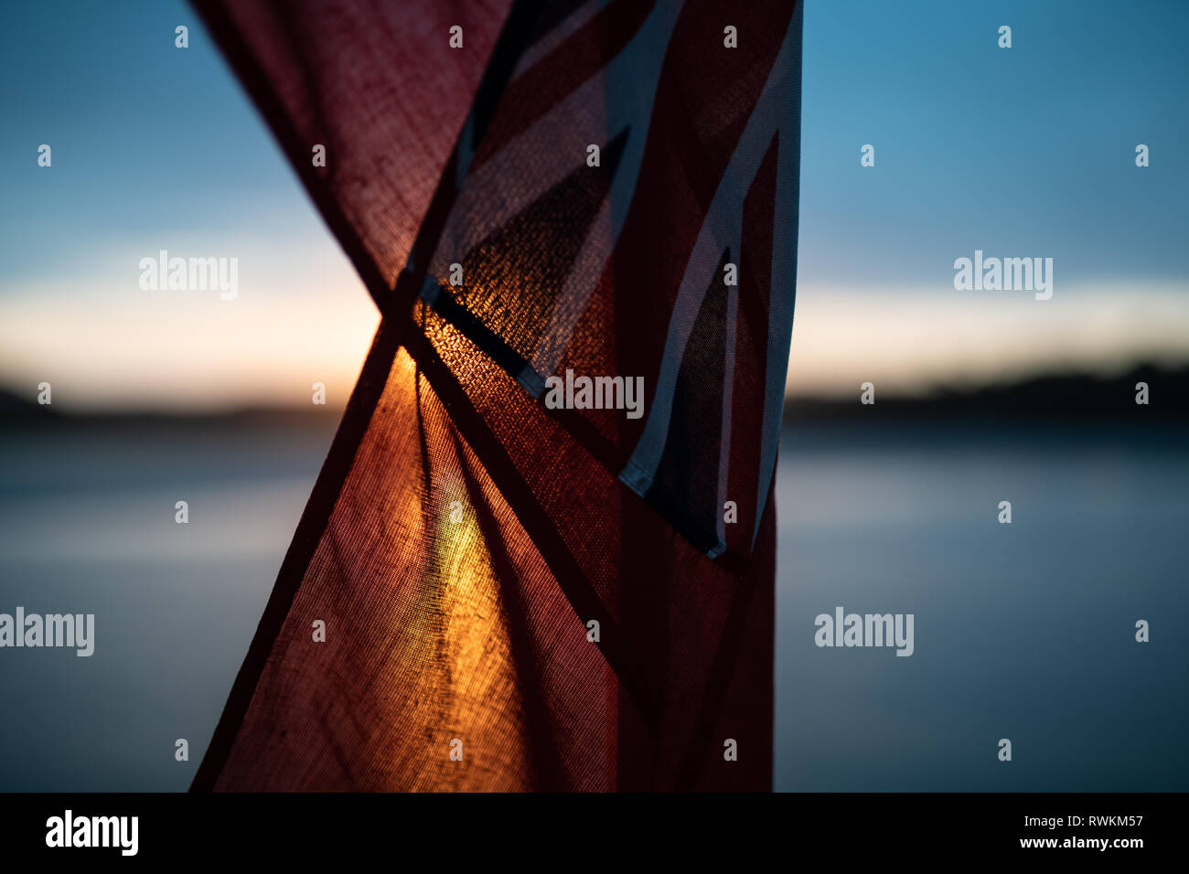 British flag on sailing boat hi-res stock photography and images - Alamy