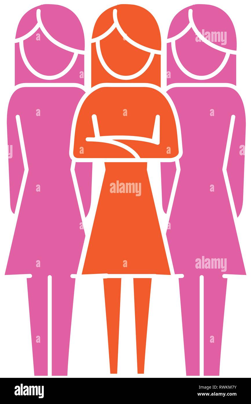 women pictogram cartoon Stock Vector Image & Art - Alamy
