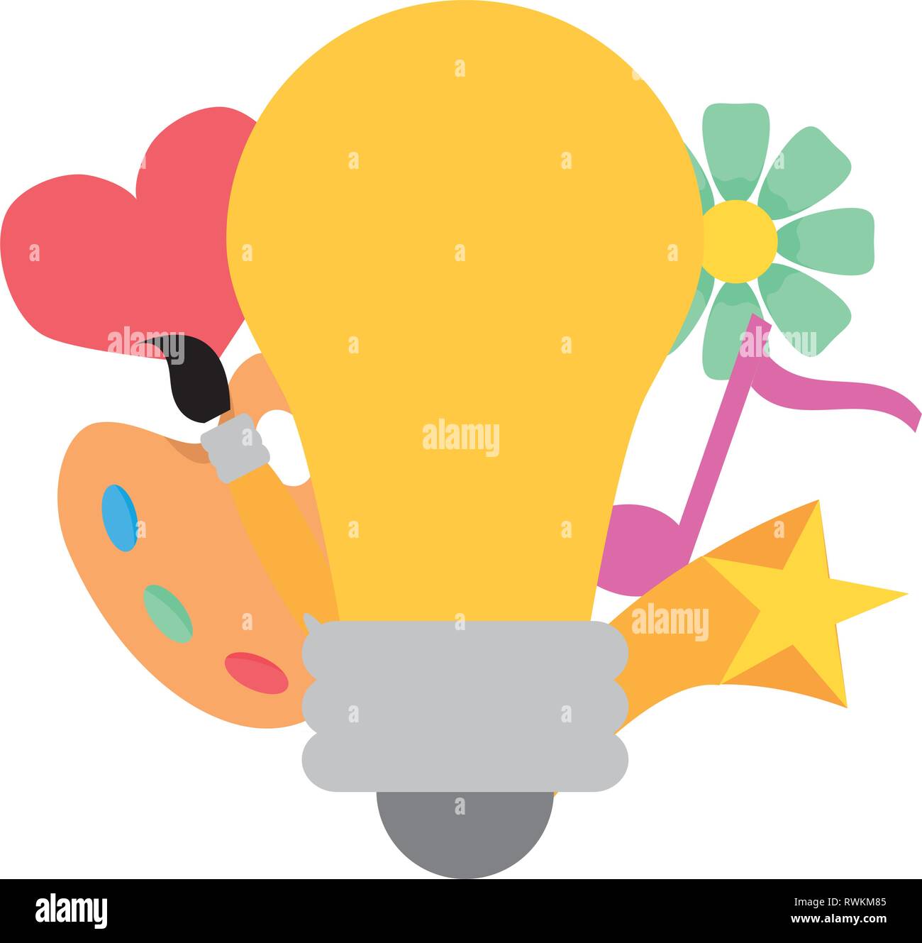 bulb idea creativity Stock Vector Image & Art - Alamy