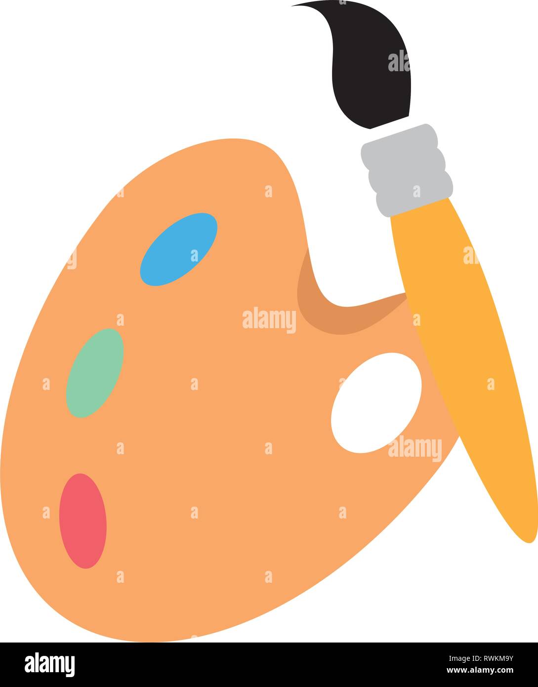 palette color brush art Stock Vector Image & Art - Alamy