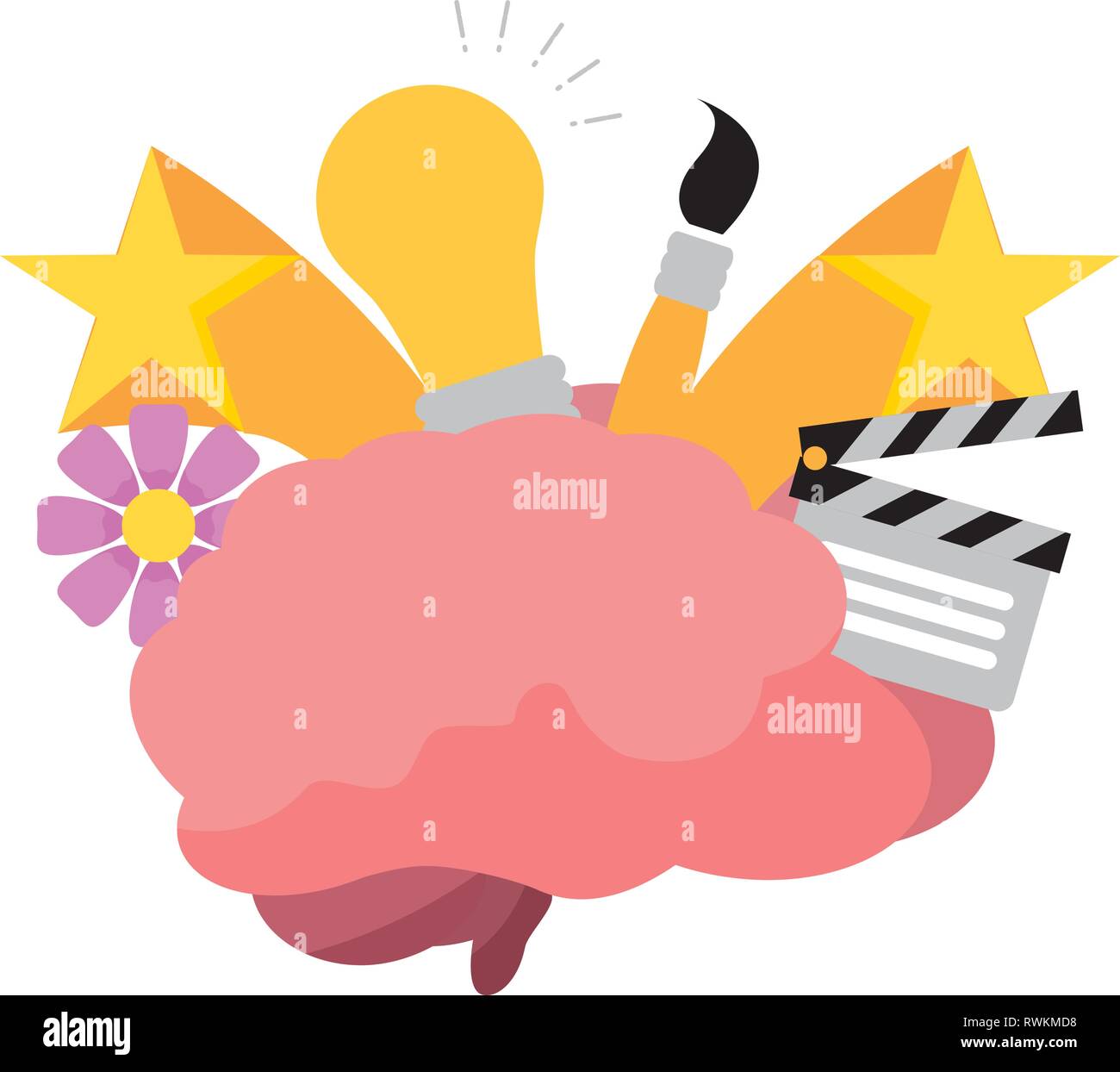 brain idea creativity Stock Vector Image & Art - Alamy