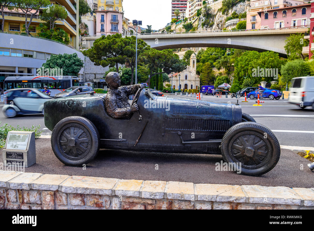 Monaco grand prix sculpture hi-res stock photography and images - Alamy