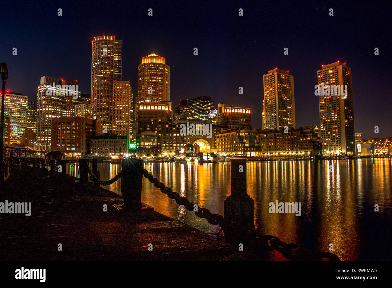 Boston waterfront view hi-res stock photography and images - Alamy