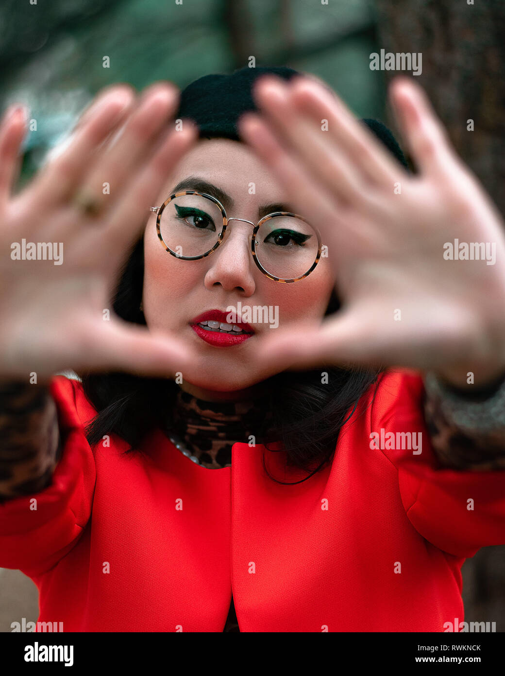 Blushing red face hi-res stock photography and images - Alamy