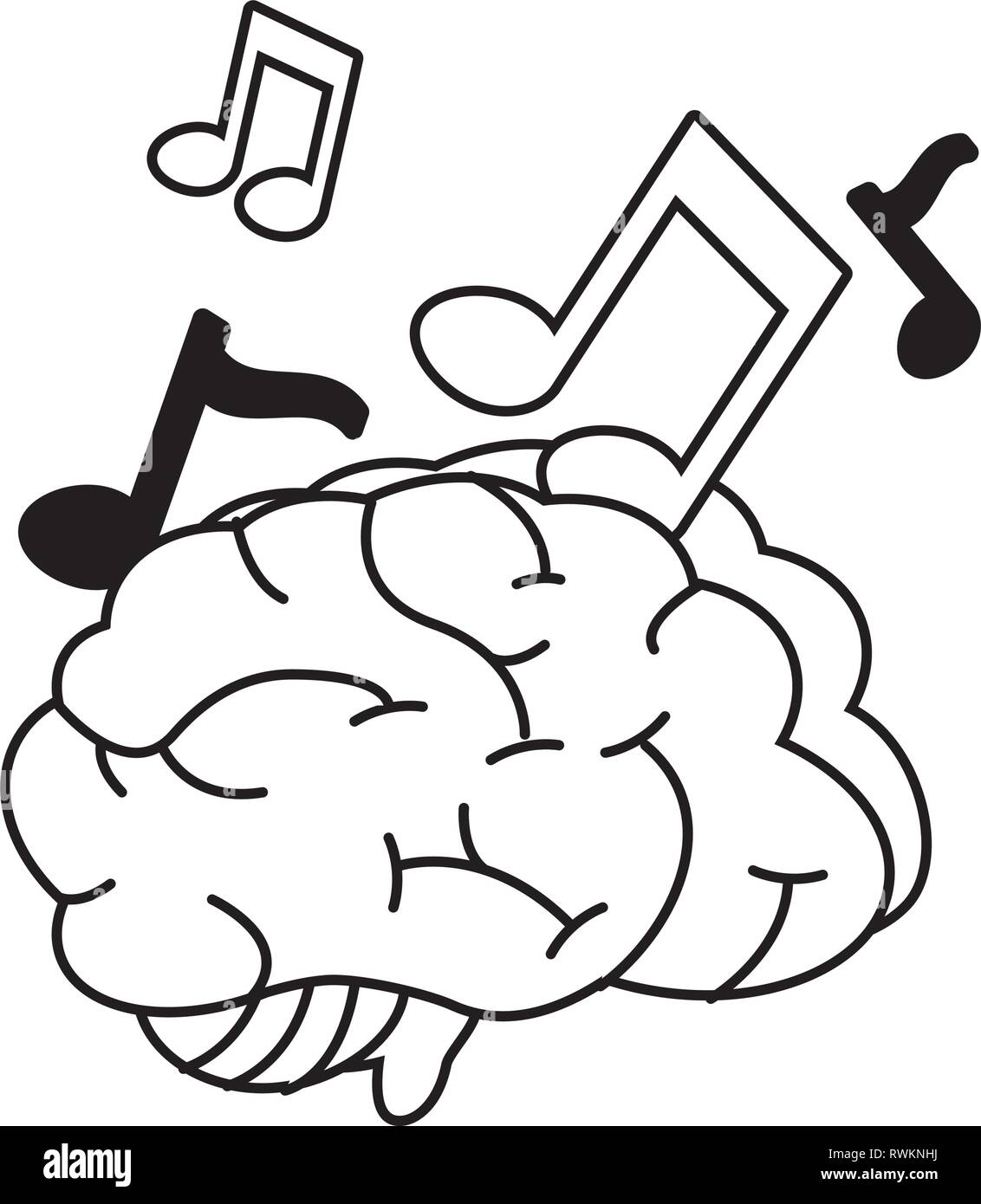 Brain Music Notes High Resolution Stock Photography and Images - Alamy