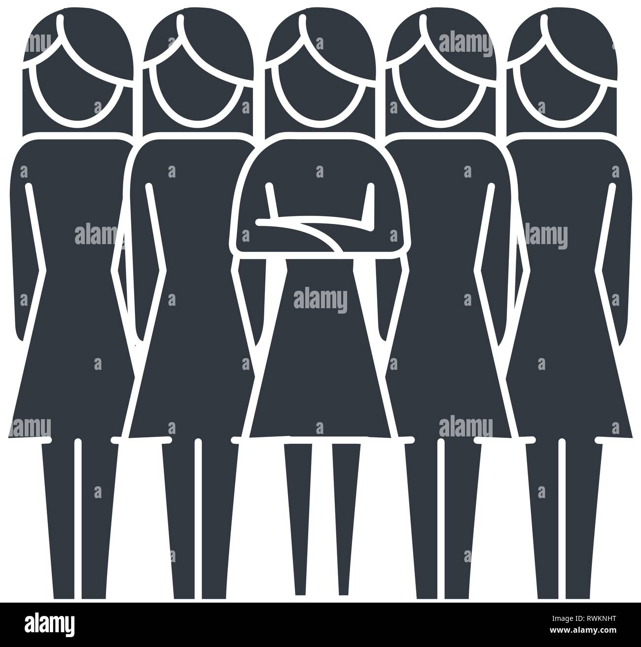 women pictogram cartoon Stock Vector Image & Art - Alamy