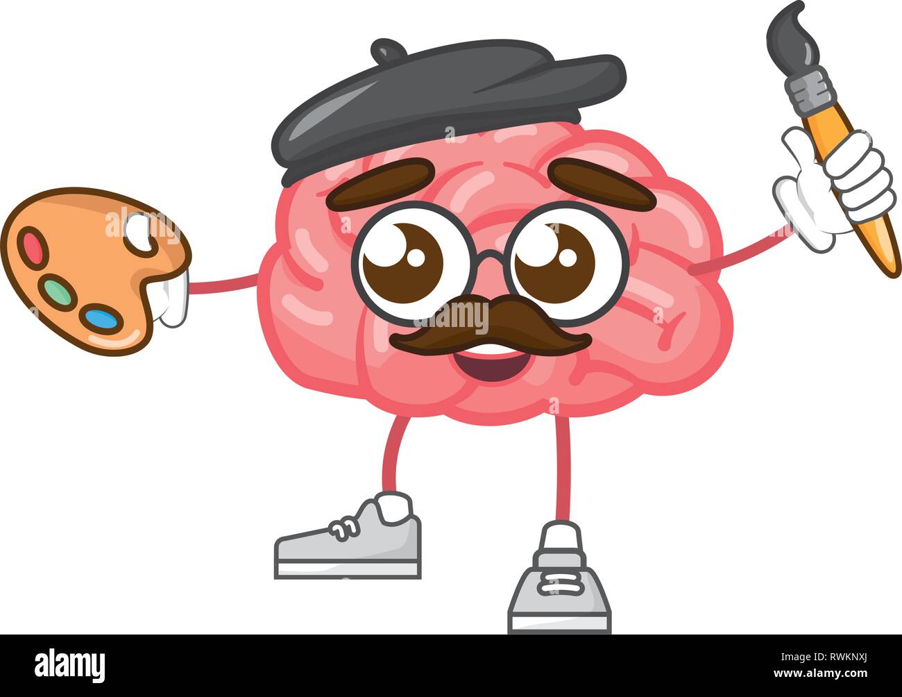 cartoon brain creativity Stock Vector Image & Art - Alamy