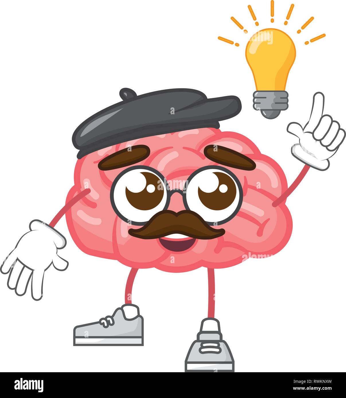 cartoon brain creativity Stock Vector Image & Art - Alamy
