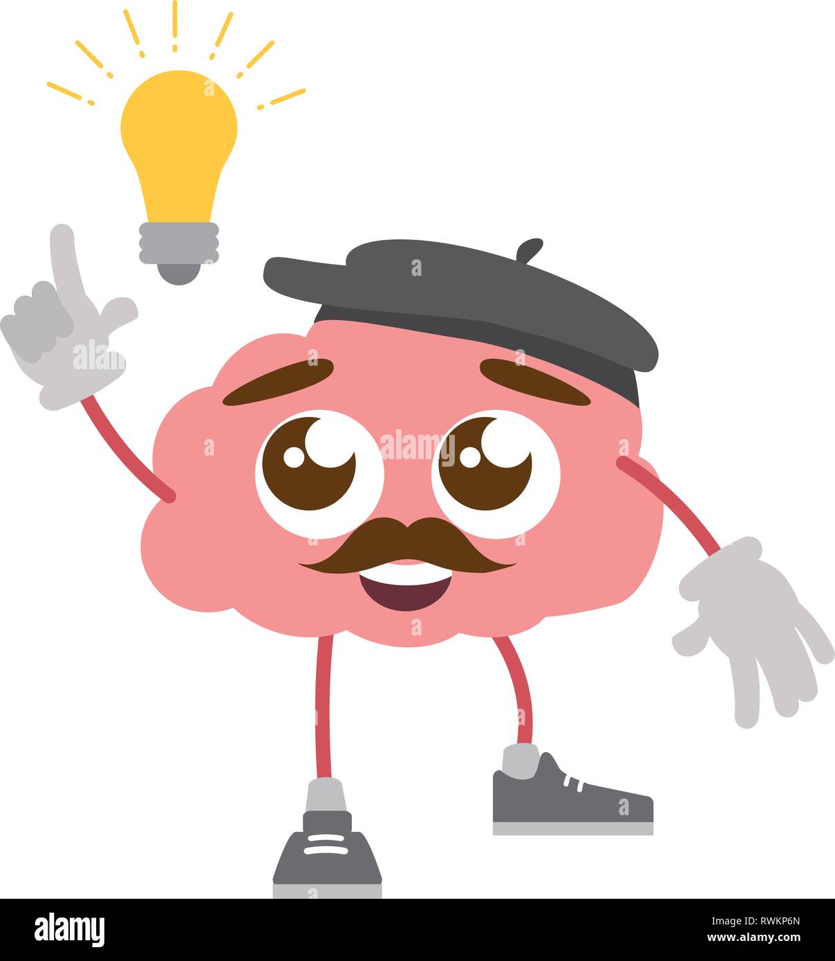 cartoon brain creativity Stock Vector Image & Art - Alamy