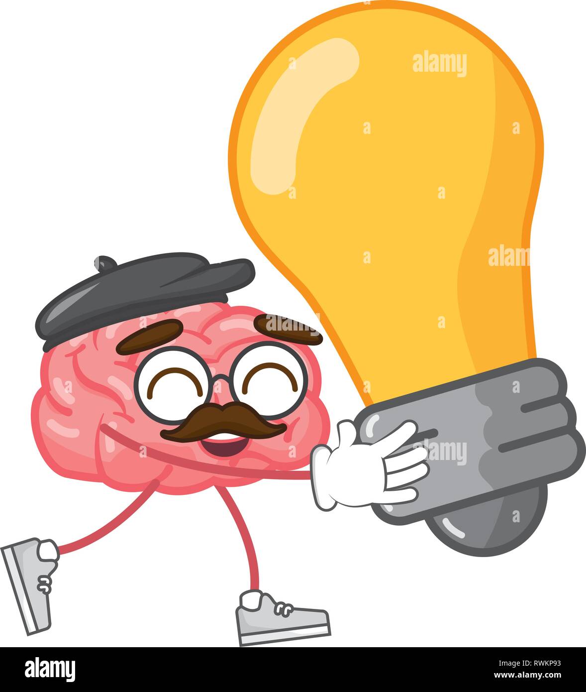 cartoon brain creativity Stock Vector Image & Art - Alamy