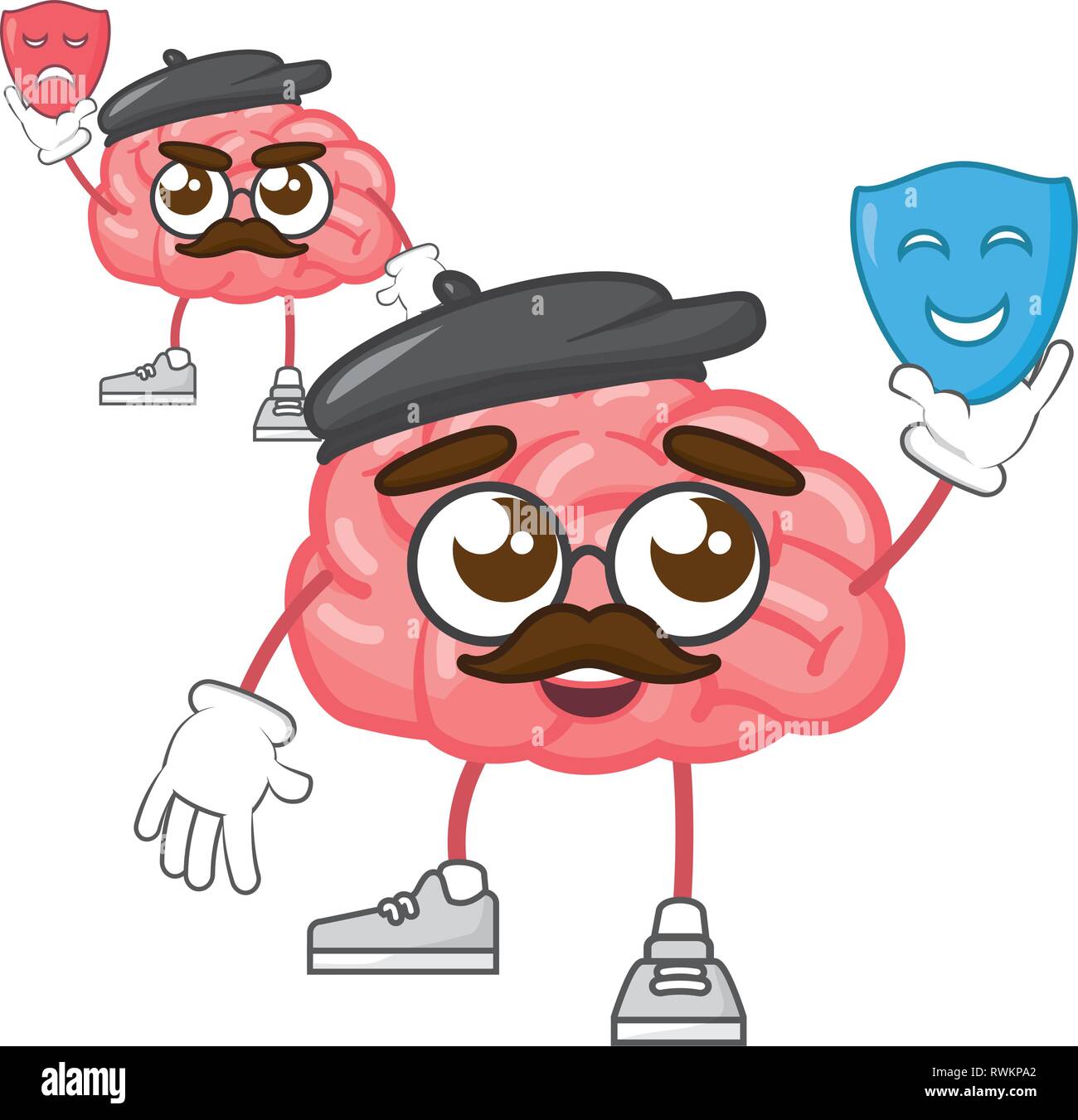 cartoon brain creativity Stock Vector Image & Art - Alamy