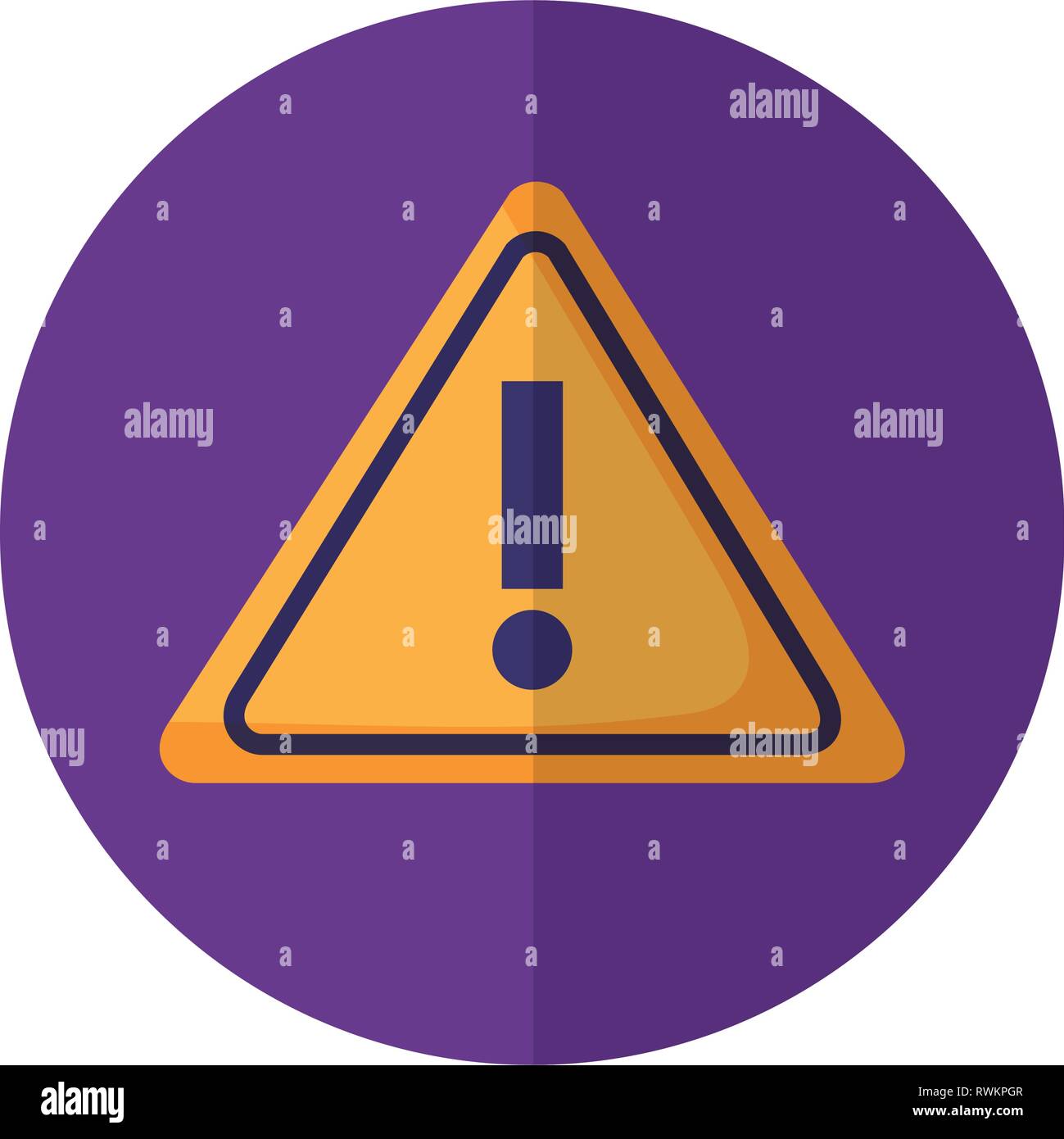 Empty warning triangle Stock Vector Images - Alamy