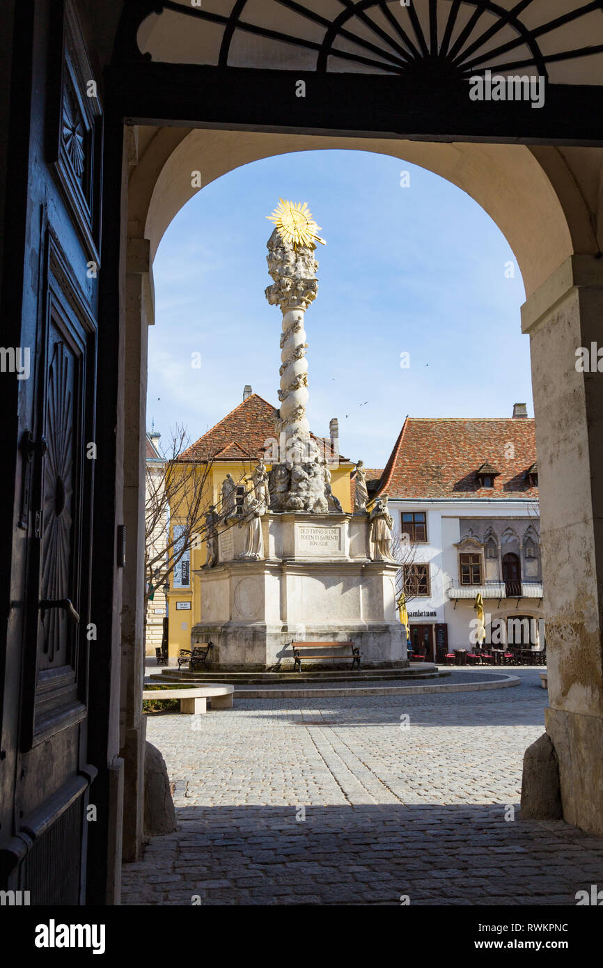 Town hall and holy trinity column hi-res stock photography and images ...
