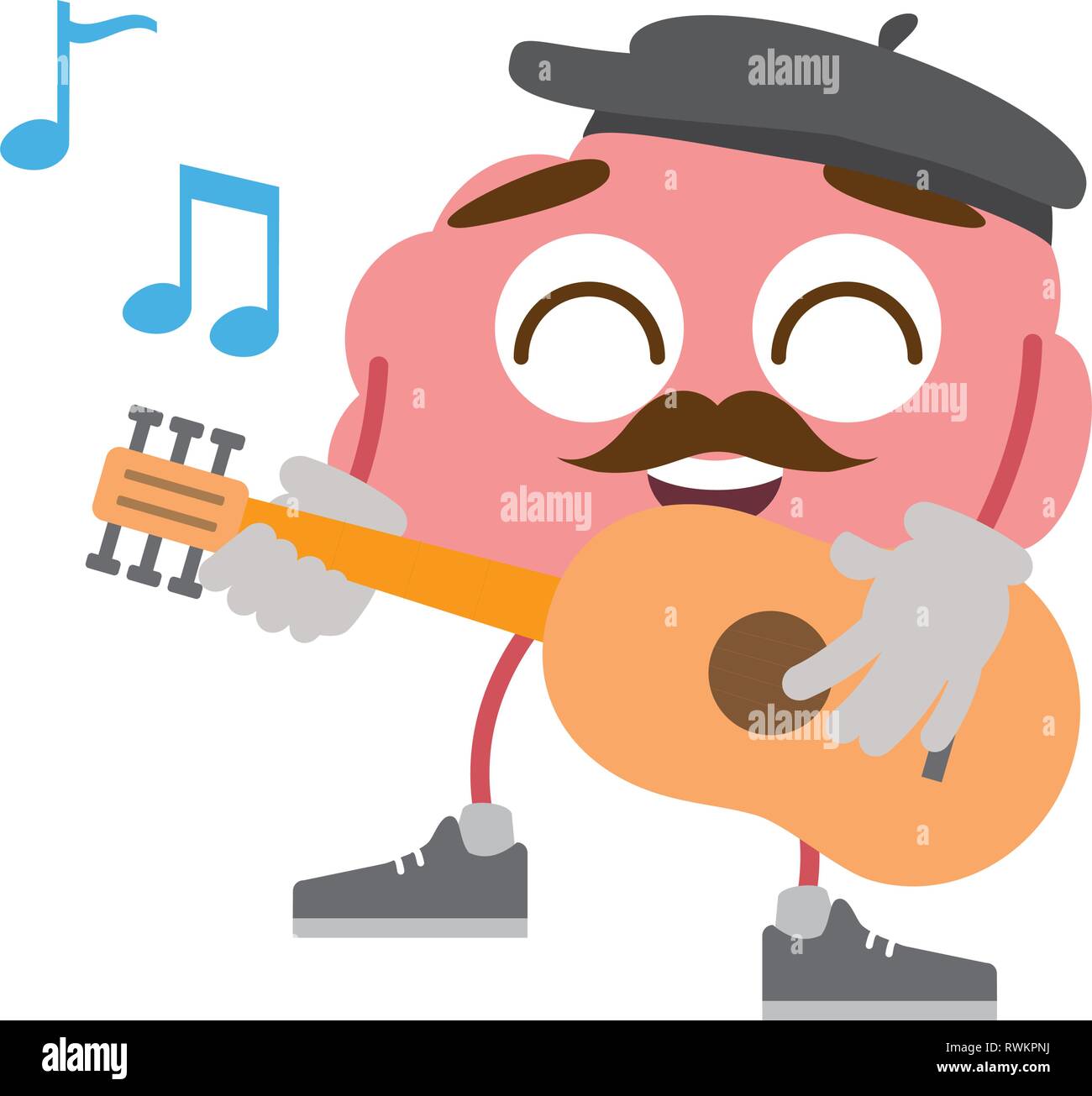 Music note brain hi-res stock photography and images - Alamy