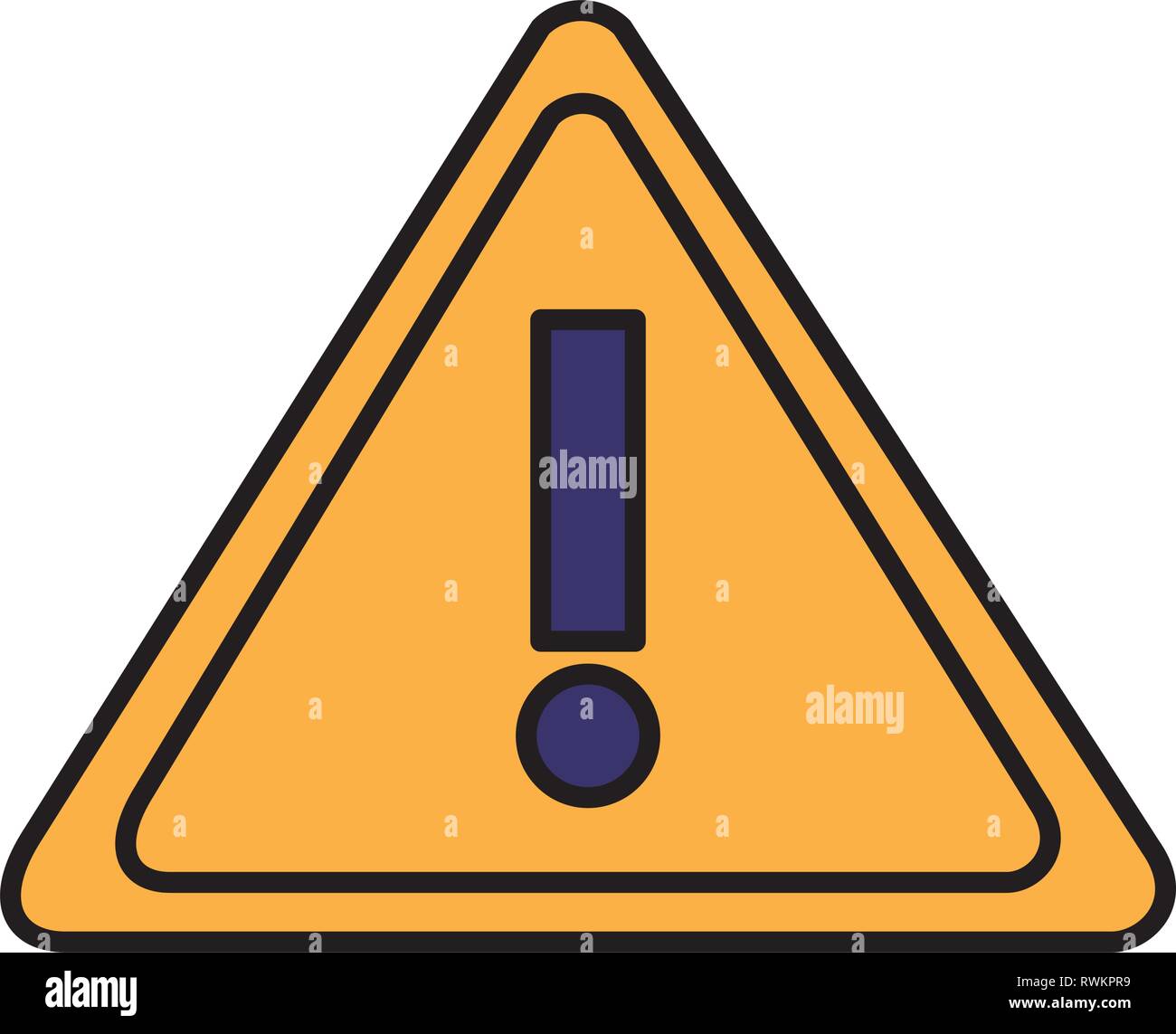 Warning signal light hazard safety Stock Vector Images - Alamy