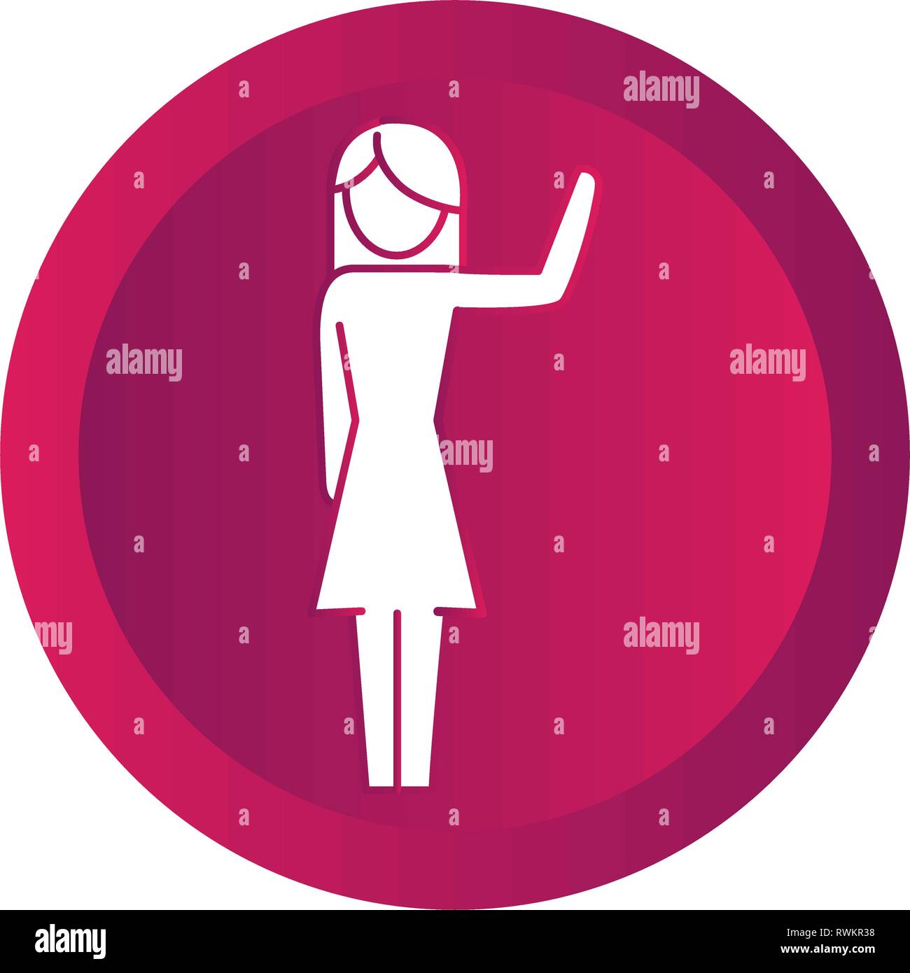 woman pictogram cartoon Stock Vector Image & Art - Alamy