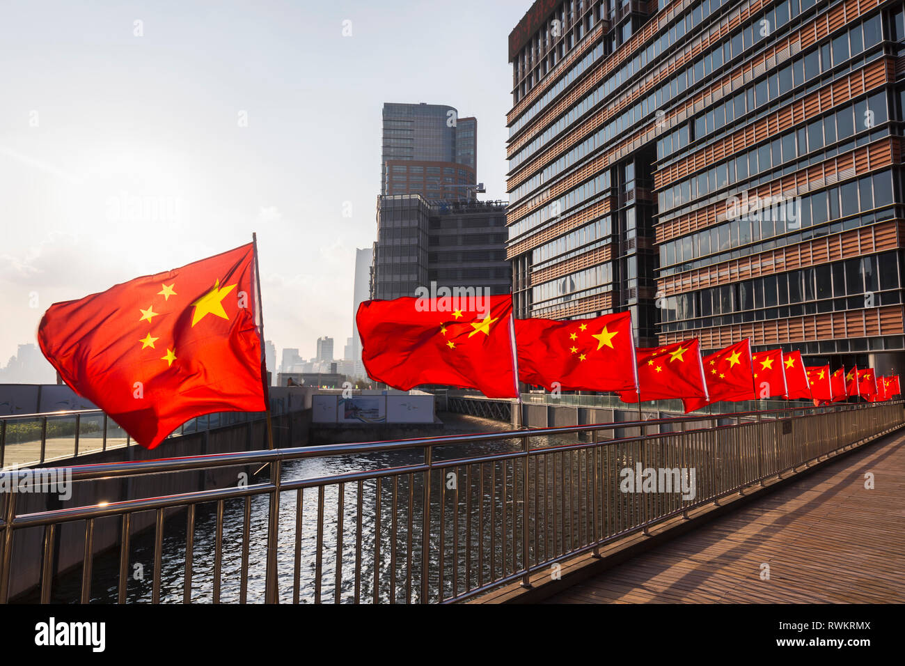 Flags Shanghai China Asia Stock Photos & Flags Shanghai China Asia ...