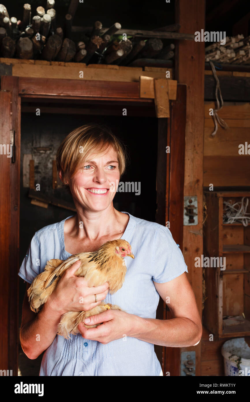 Poultry woman hi-res stock photography and images - Alamy