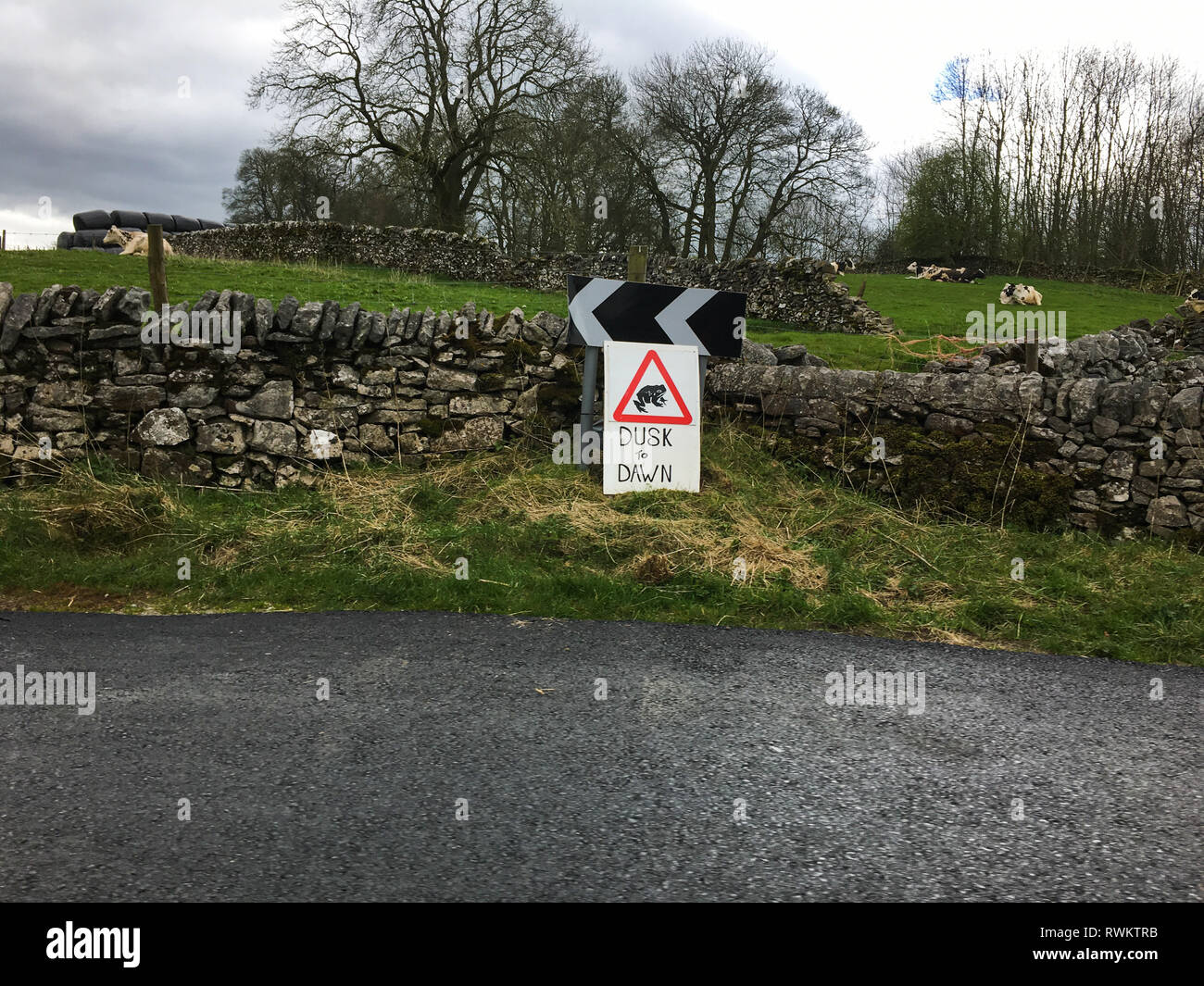Toads road sign hi-res stock photography and images - Alamy