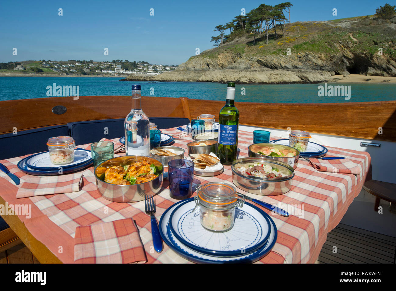 The Alice Rose, a cruiser owned by the Nare Hotel in Cornwall, UK ...
