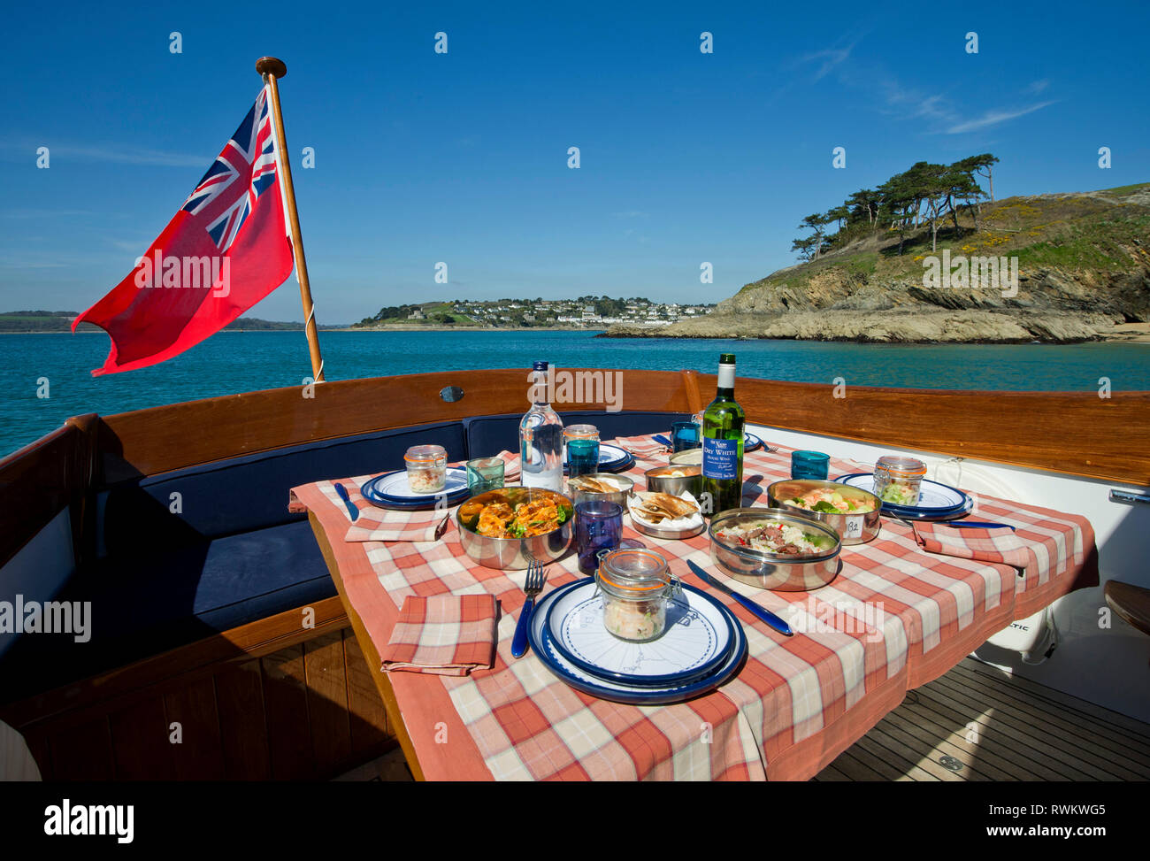 The Alice Rose, a cruiser owned by the Nare Hotel in Cornwall, UK ...