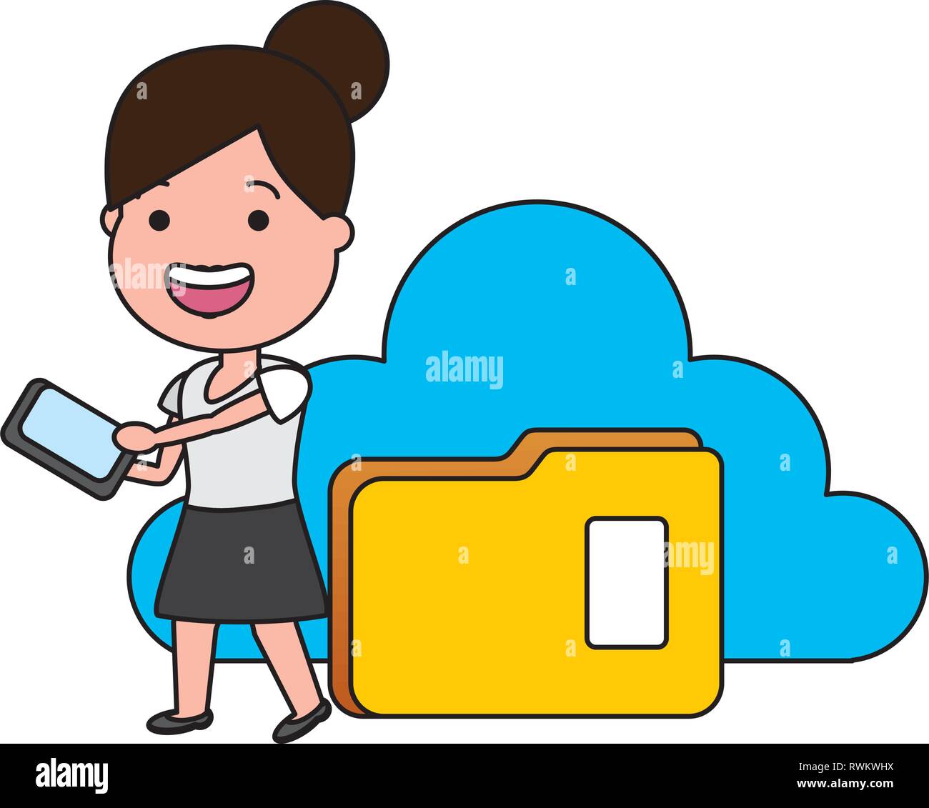 people tech device Stock Vector Image & Art - Alamy