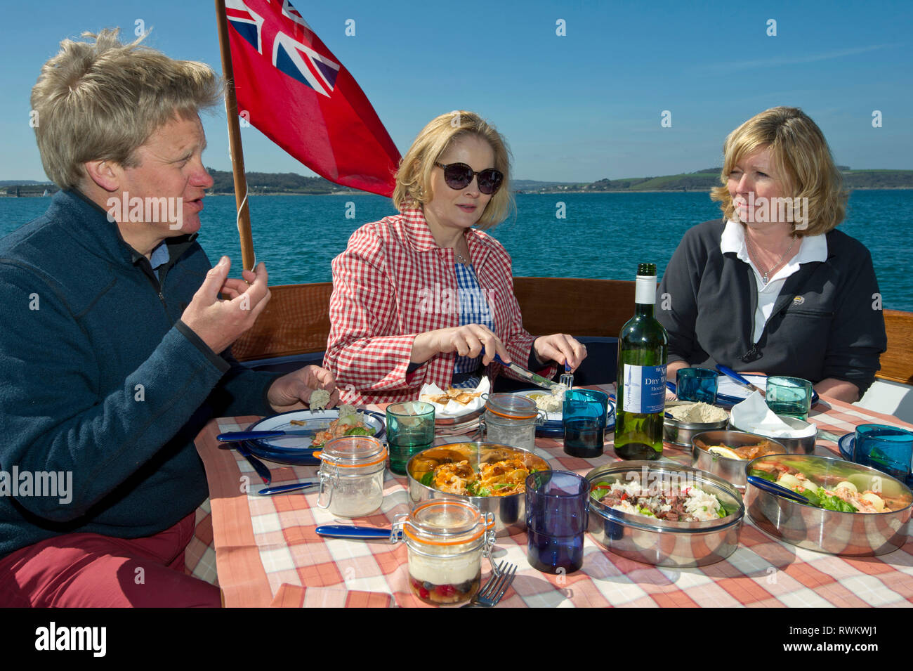 The Alice Rose, a cruiser owned by the Nare Hotel in Cornwall, UK ...
