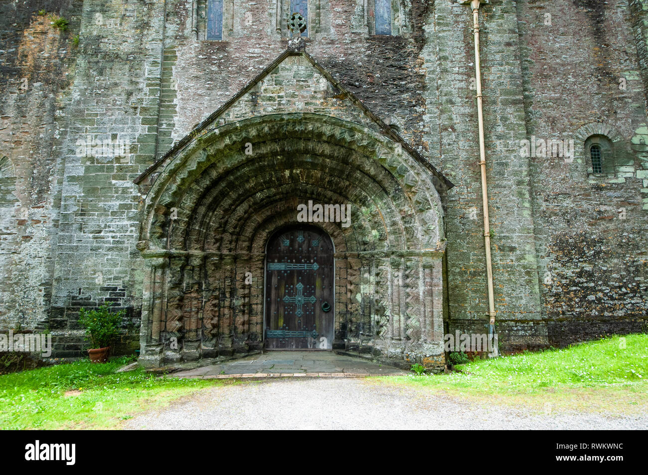 Norman Architecture Door, St Germans Church, South East Cornwall ...
