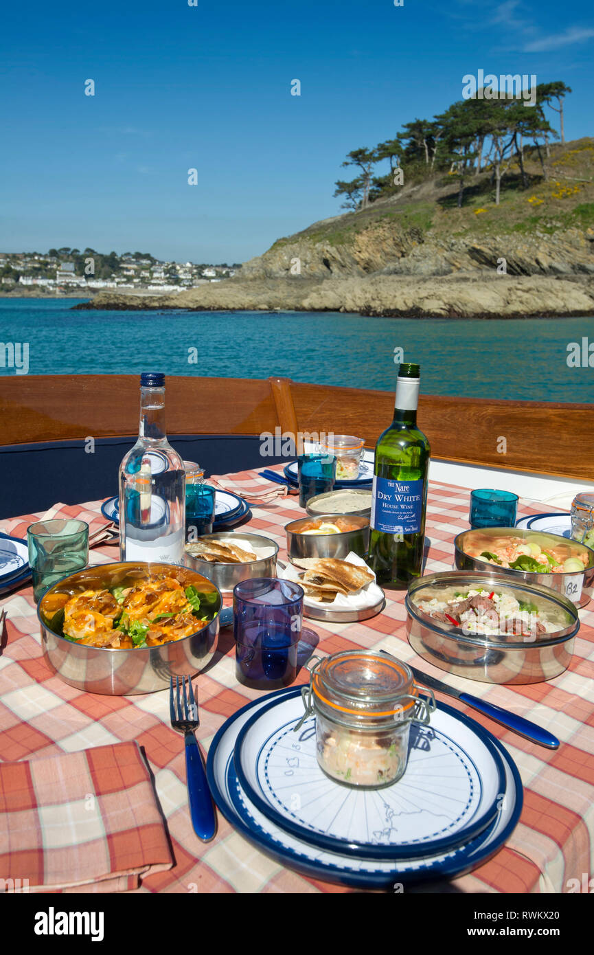 The Alice Rose, a cruiser owned by the Nare Hotel in Cornwall, UK ...