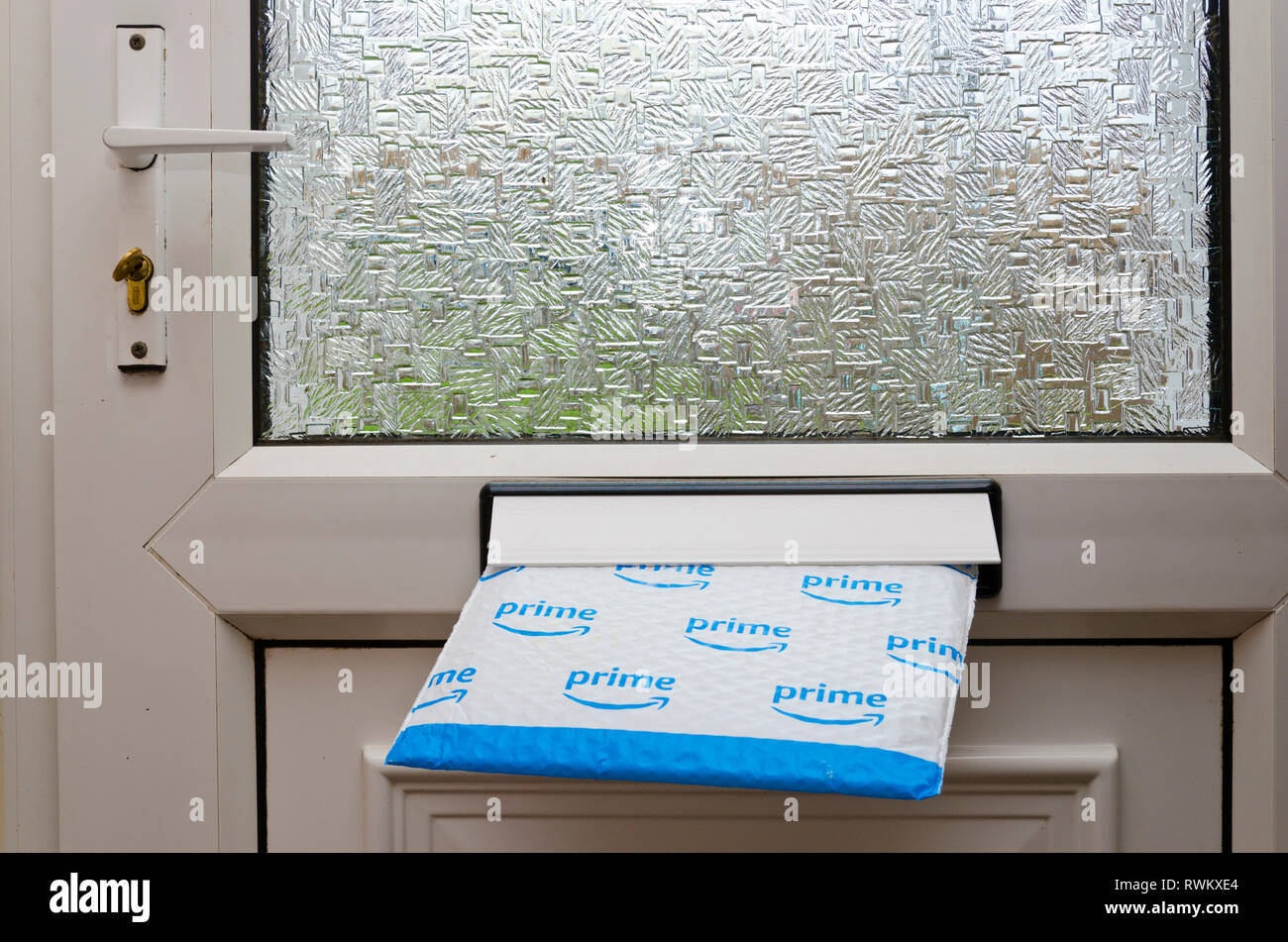 Amazon Prime parcel delivery Stock Photo - Alamy