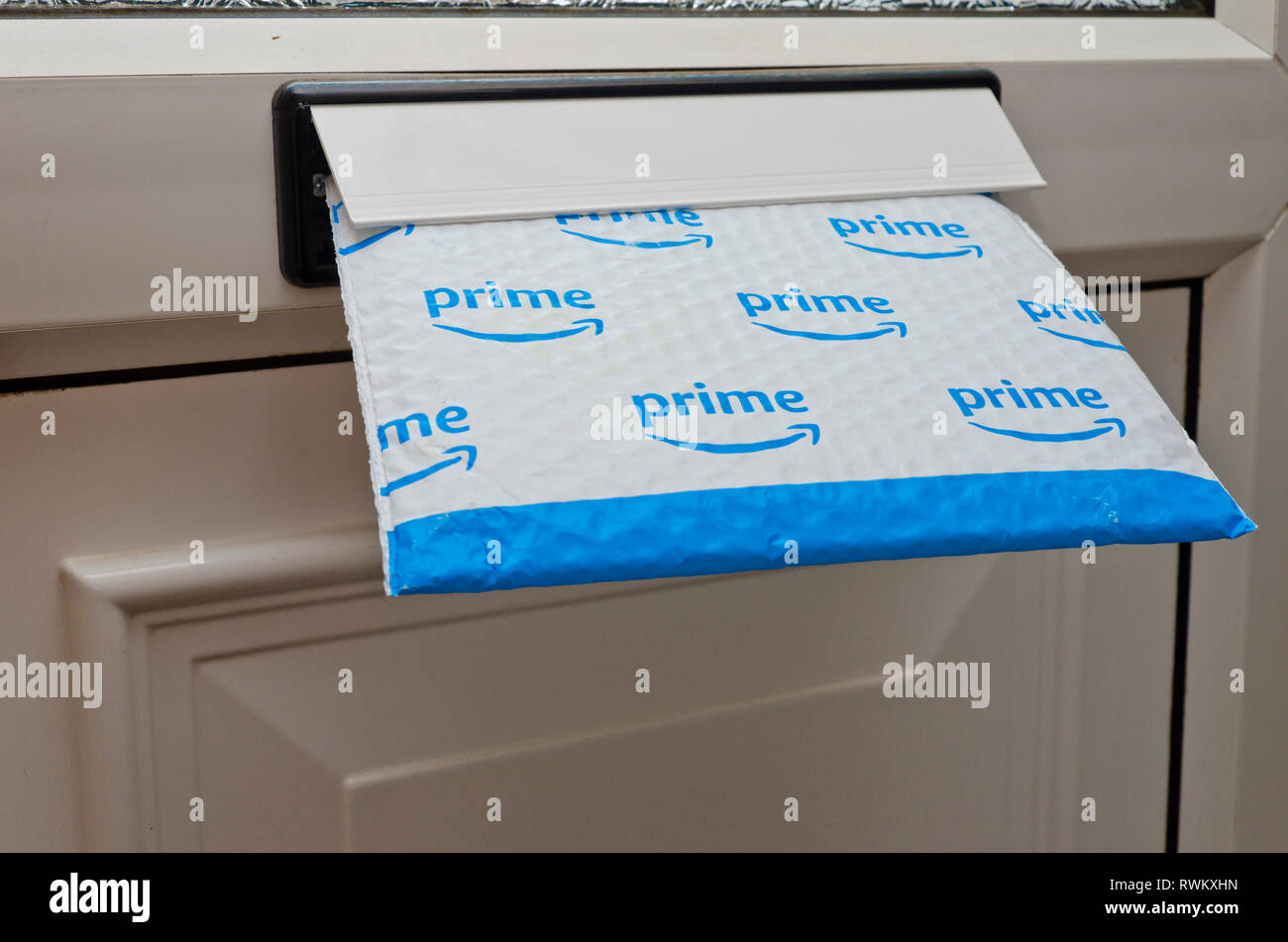 Amazon Prime parcel delivery Stock Photo - Alamy