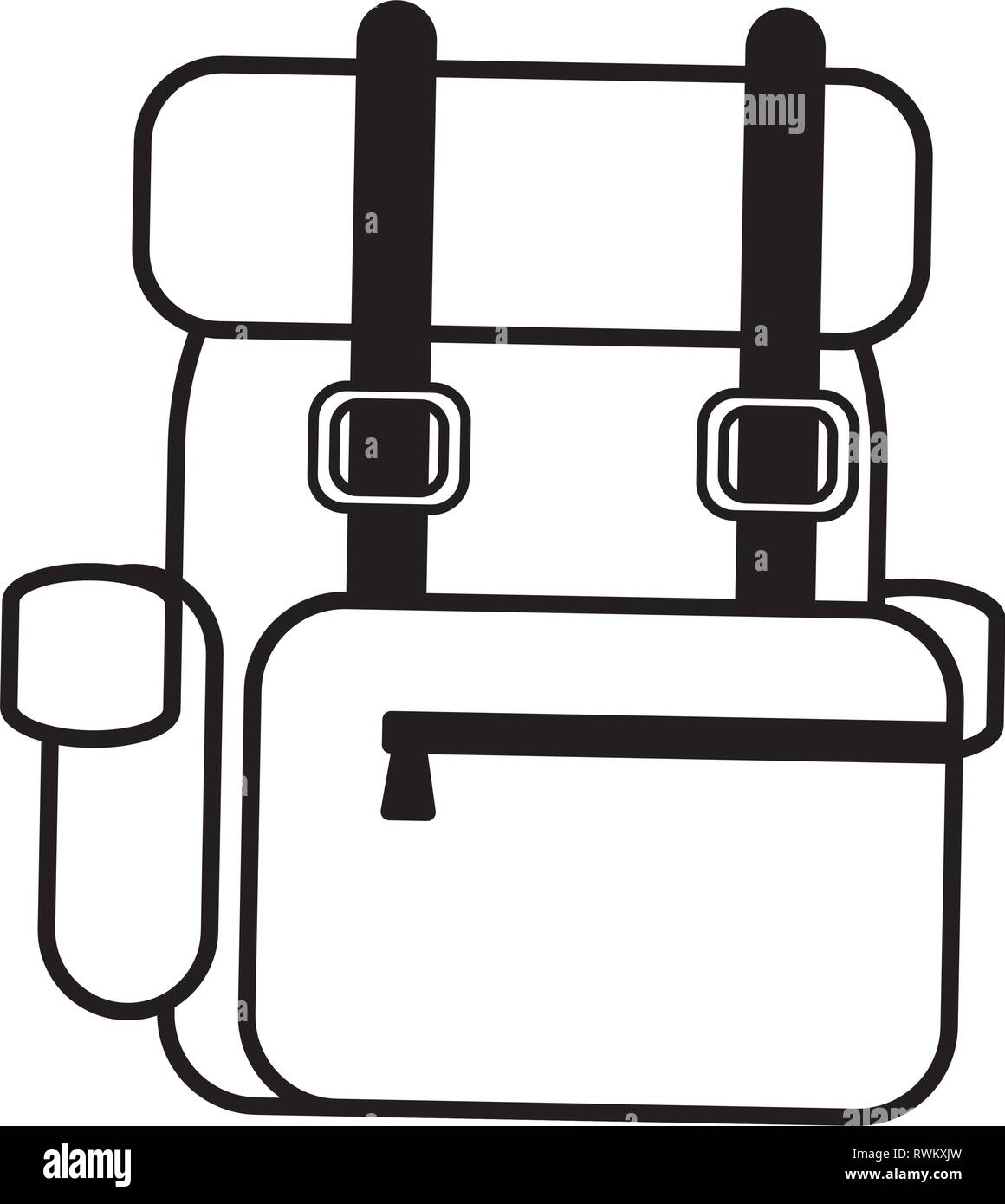 travel backpack outline Stock Vector Image & Art - Alamy