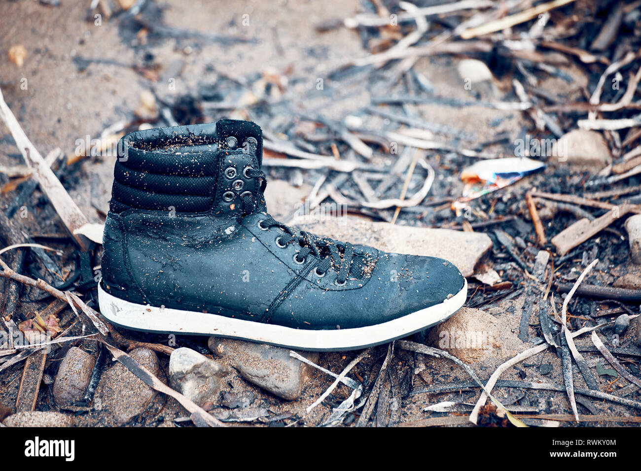 Damaged boot hi-res stock photography and images - Alamy