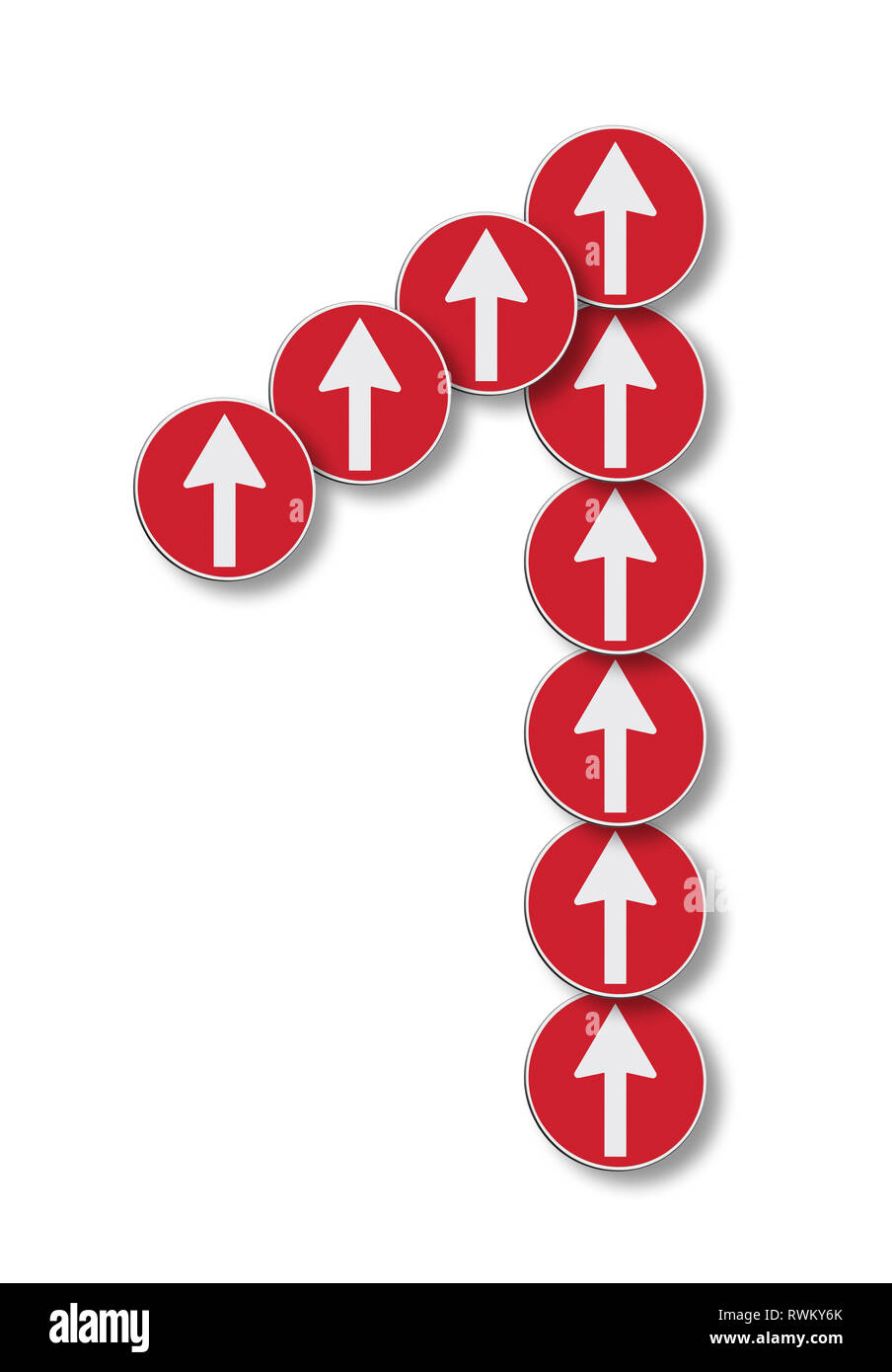 Direction signs arrows Cut Out Stock Images & Pictures - Alamy