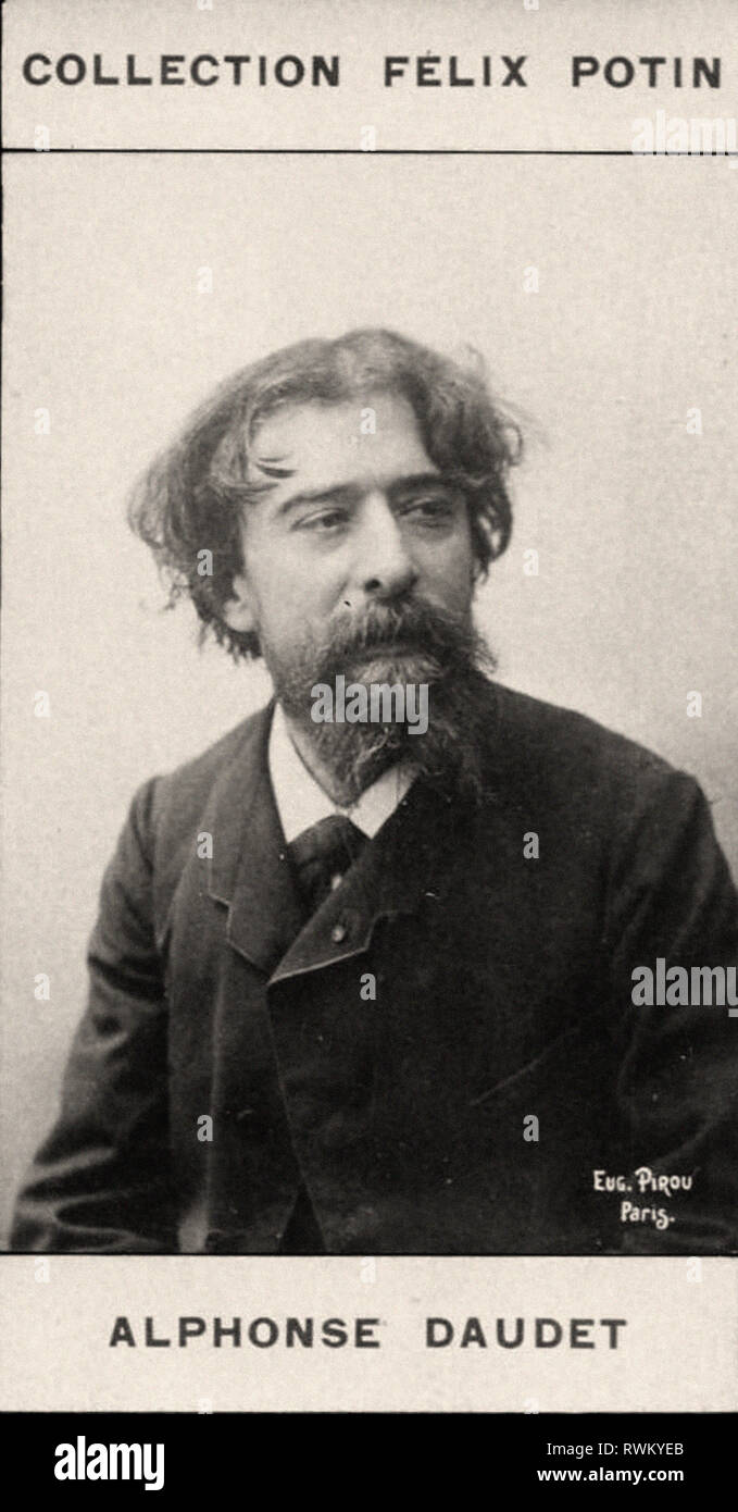 Photographic portrait of Daudet, Alphonse - From First COLLECTION FÉLIX ...