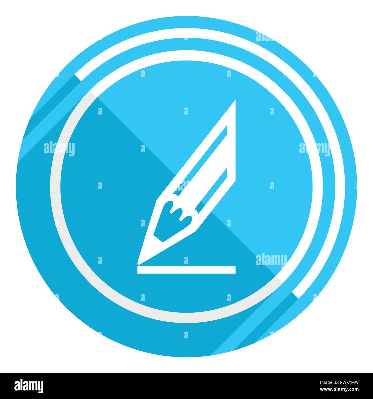 Edit Pencil Icon Blue