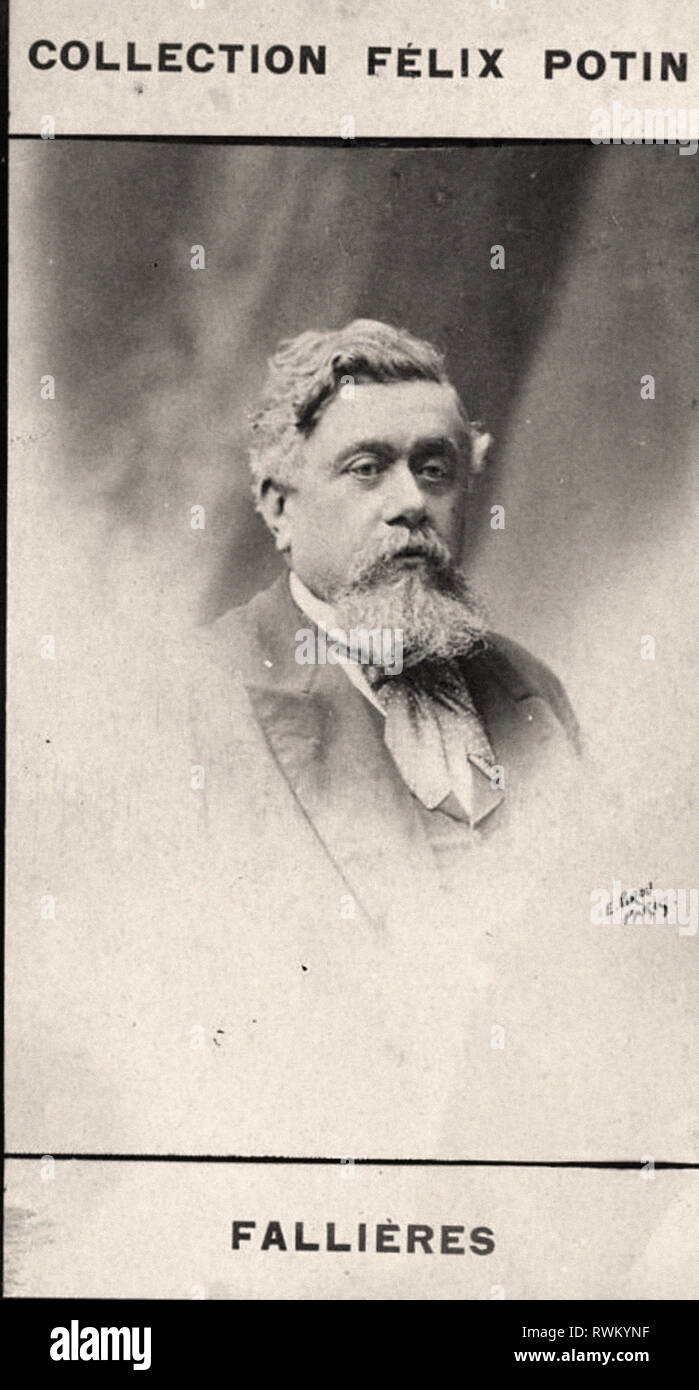 Photographic portrait of Fallières - From First COLLECTION FÉLIX POTIN ...