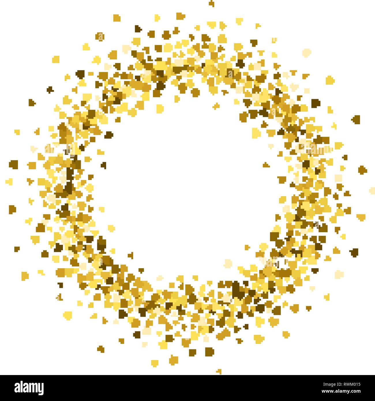 Frame or border of random scatter hearts Stock Vector Image & Art - Alamy