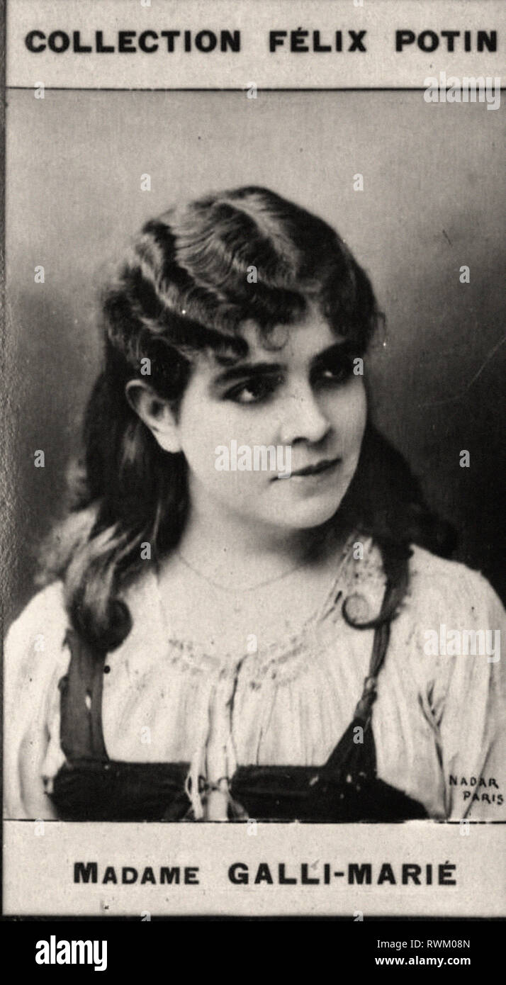 Photographic portrait of Madame Galli-Marie - From First COLLECTION ...