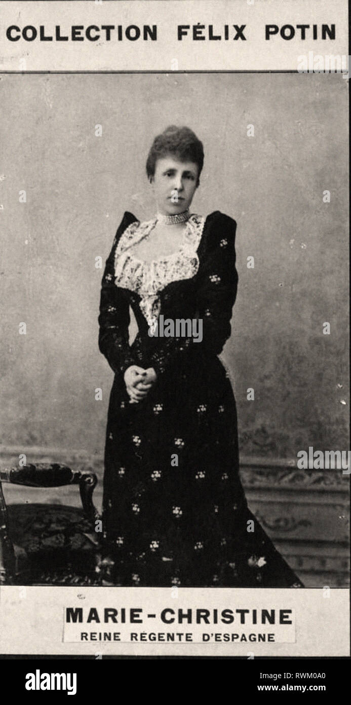 Photographic portrait of Marie-Christine, reine régente d'Espagne ...