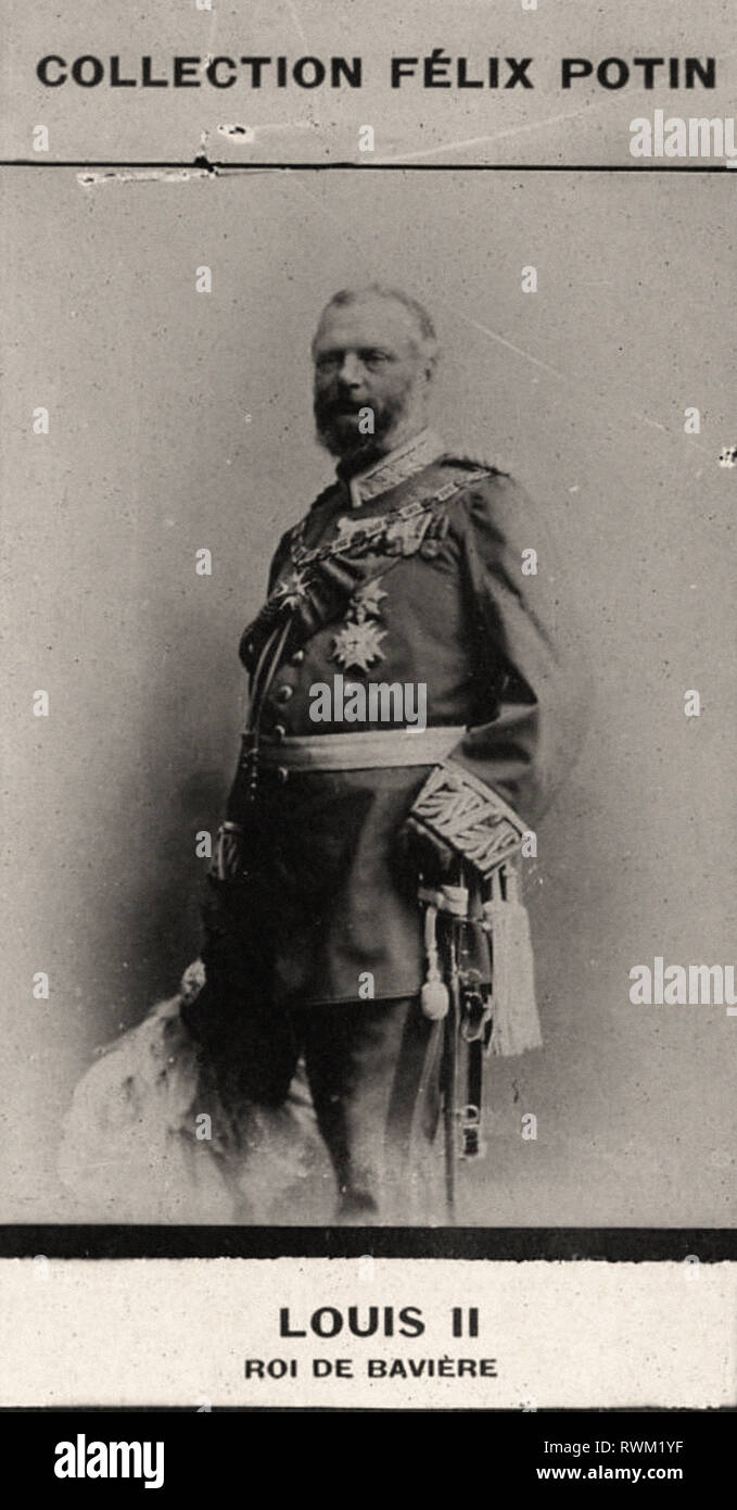 Photographic portrait of Louis II, roi de Bavière - From First ...