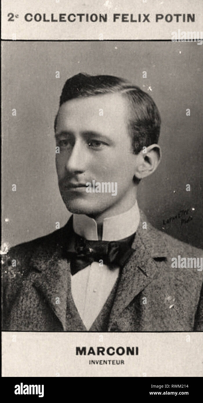 Photographic portrait of Marconi - From 2e COLLECTION FÉLIX POTIN ...